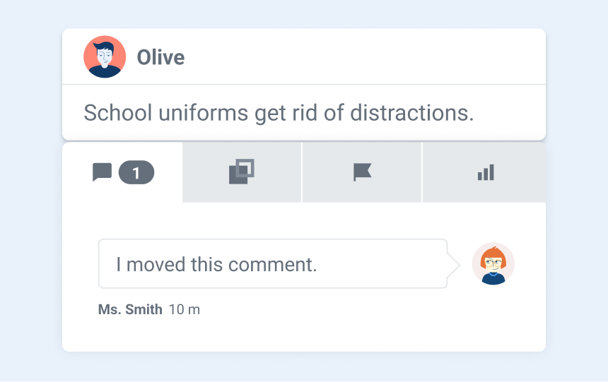 Site Features | Tools for saving time and enhancing learning | Kialo Edu